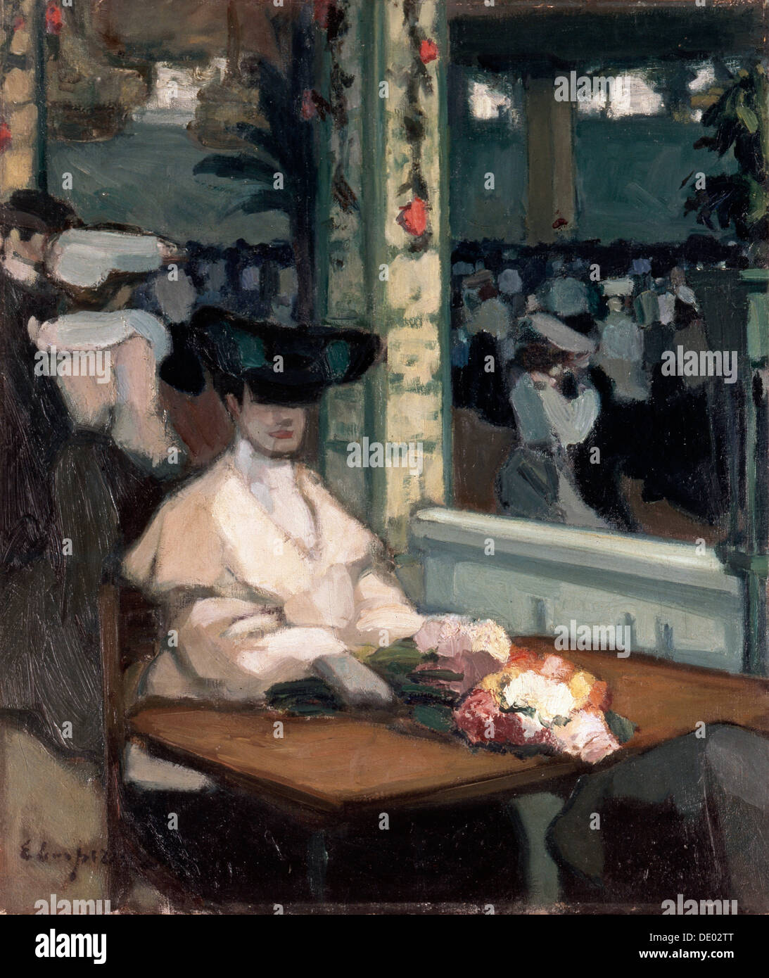 'Waiting, Moulin de la Galette', 1905. Artist: Edmond Lempereur Stock ...