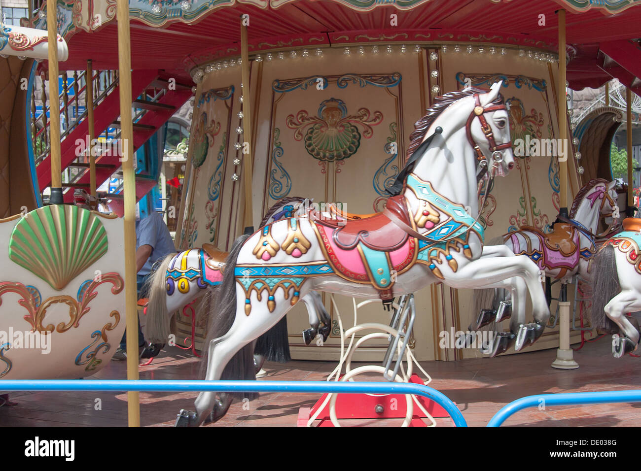 Old fashioned carousel Stock Photo - Alamy