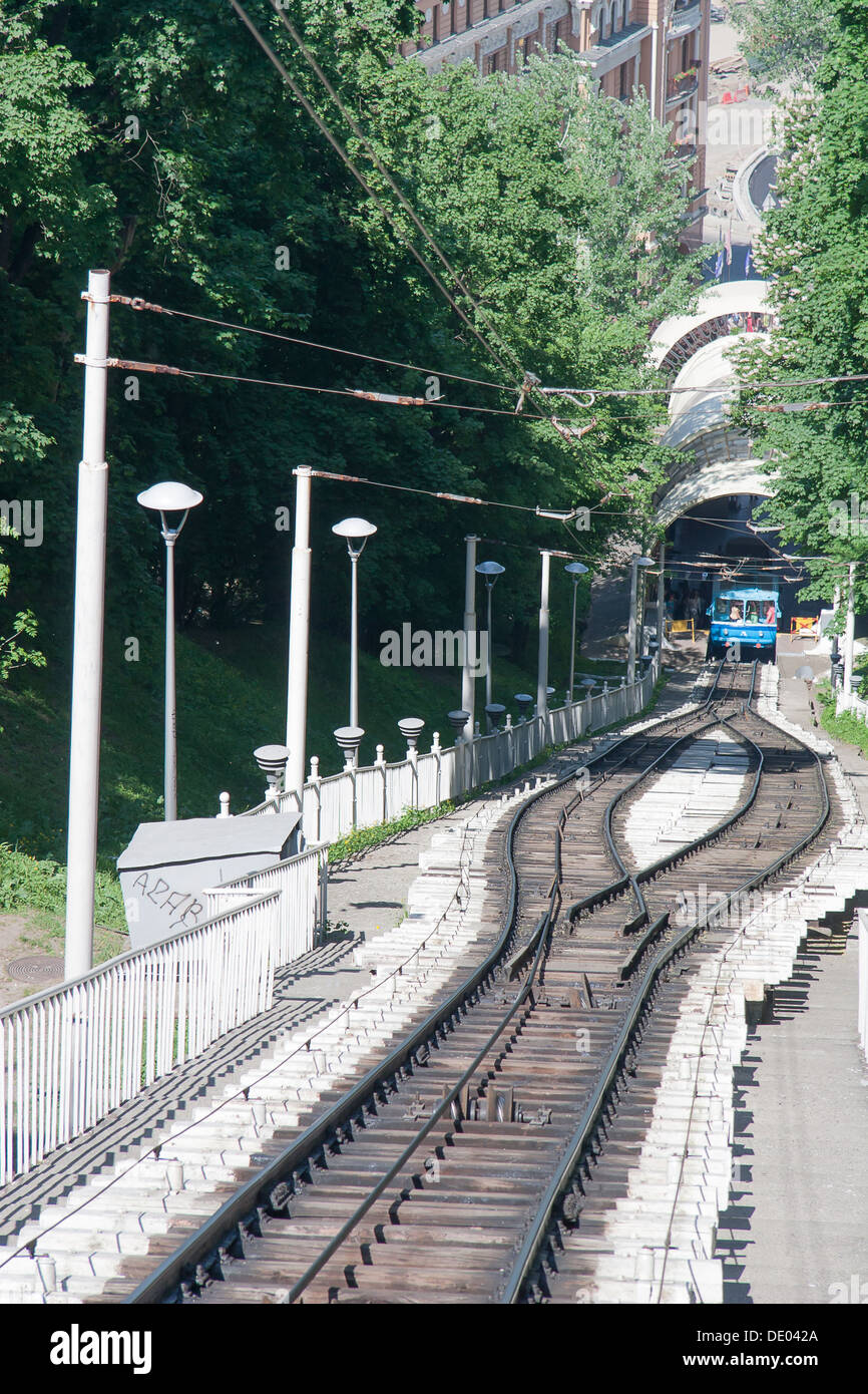 Railway funicular in Kyiv, Ukraine Stock Photo - Alamy