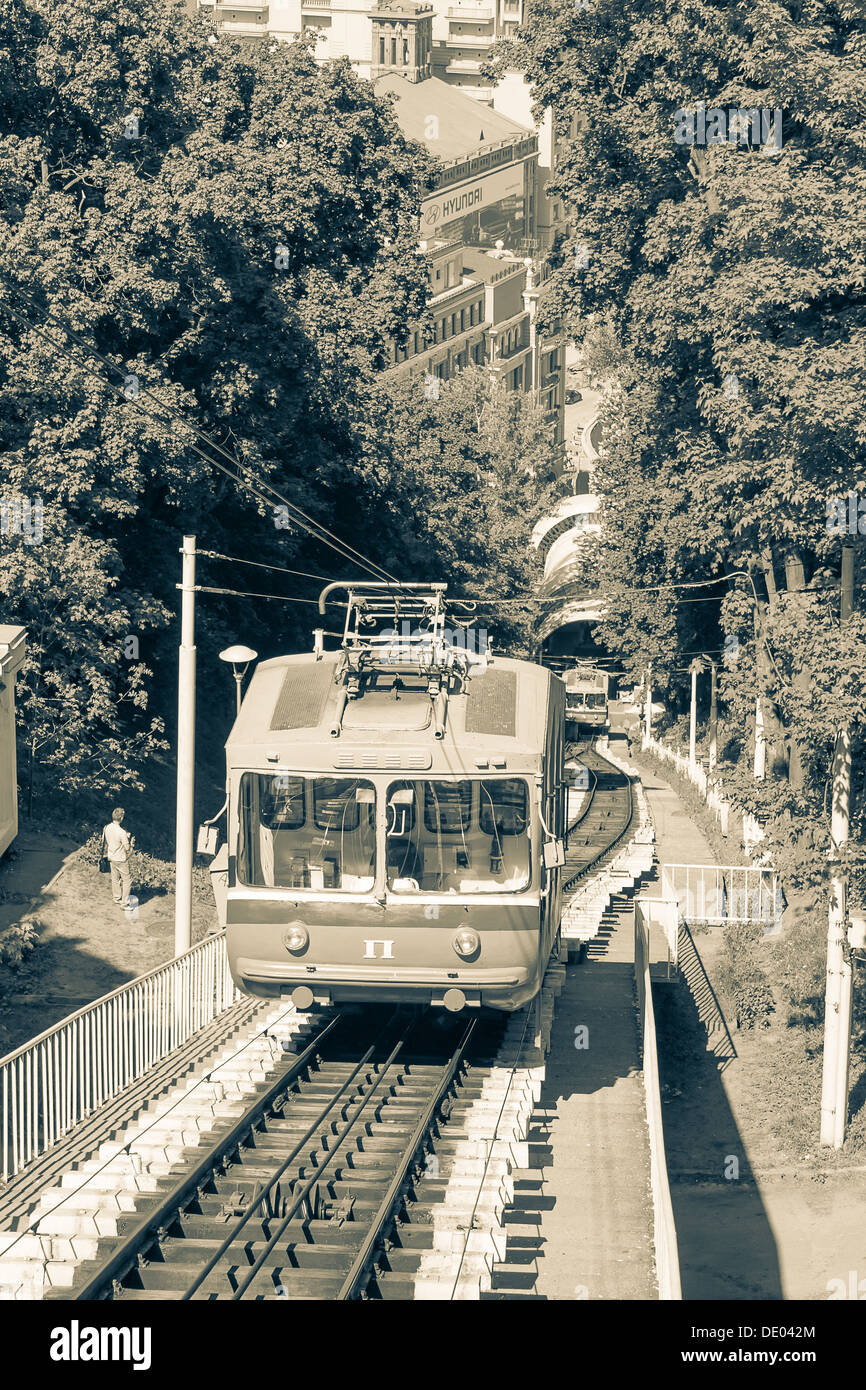 Railway funicular in Kyiv, Ukraine Stock Photo - Alamy