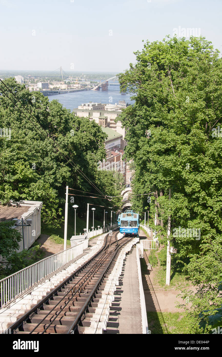 Railway funicular in Kyiv, Ukraine Stock Photo - Alamy