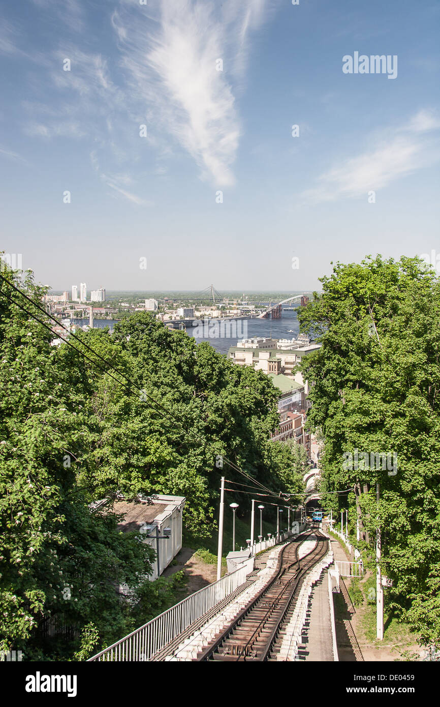 Railway funicular in Kyiv, Ukraine Stock Photo - Alamy
