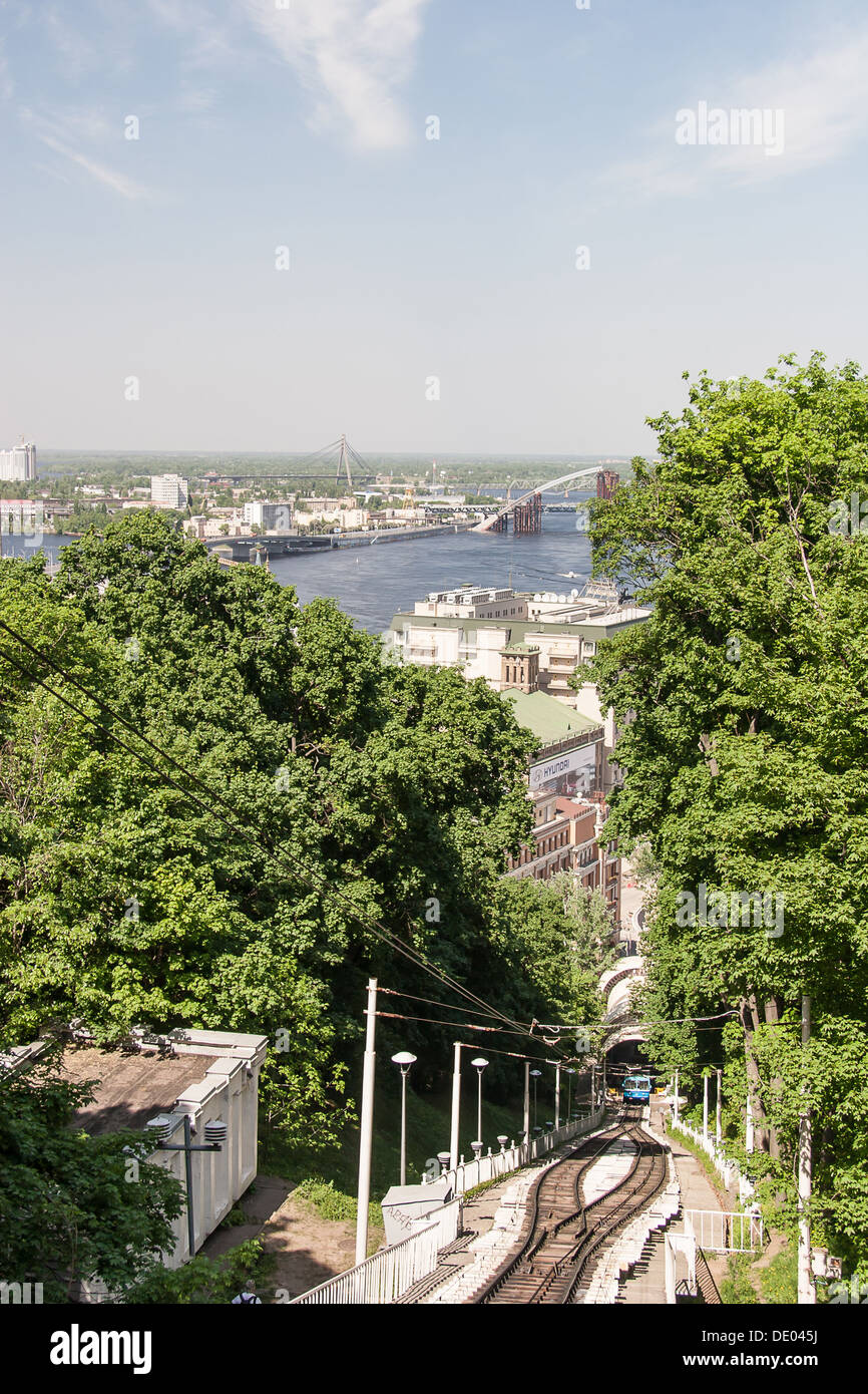 Railway funicular in Kyiv, Ukraine Stock Photo - Alamy