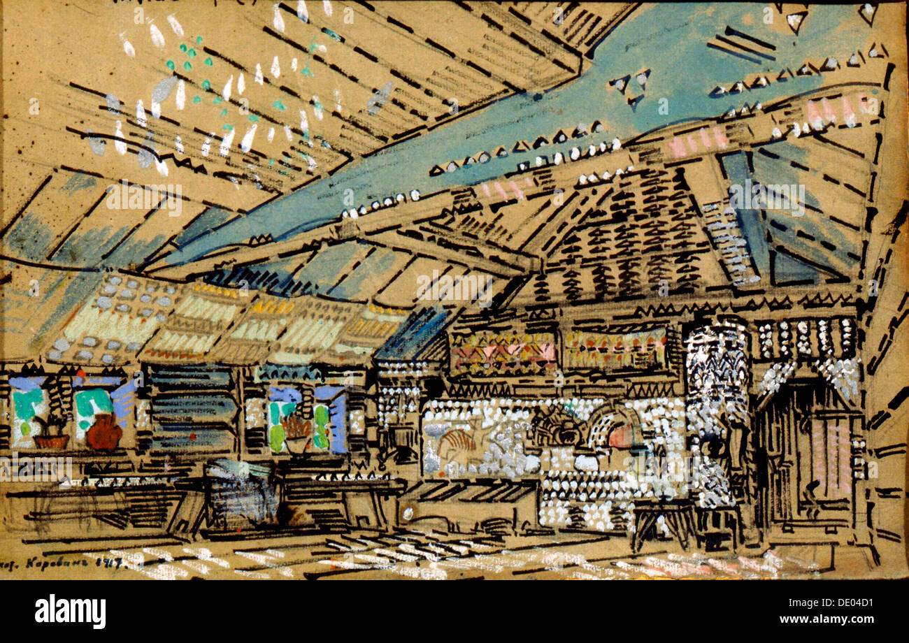 Stage design for the opera 'Sadko', by Nikolai Rimsky-Korsakov ...