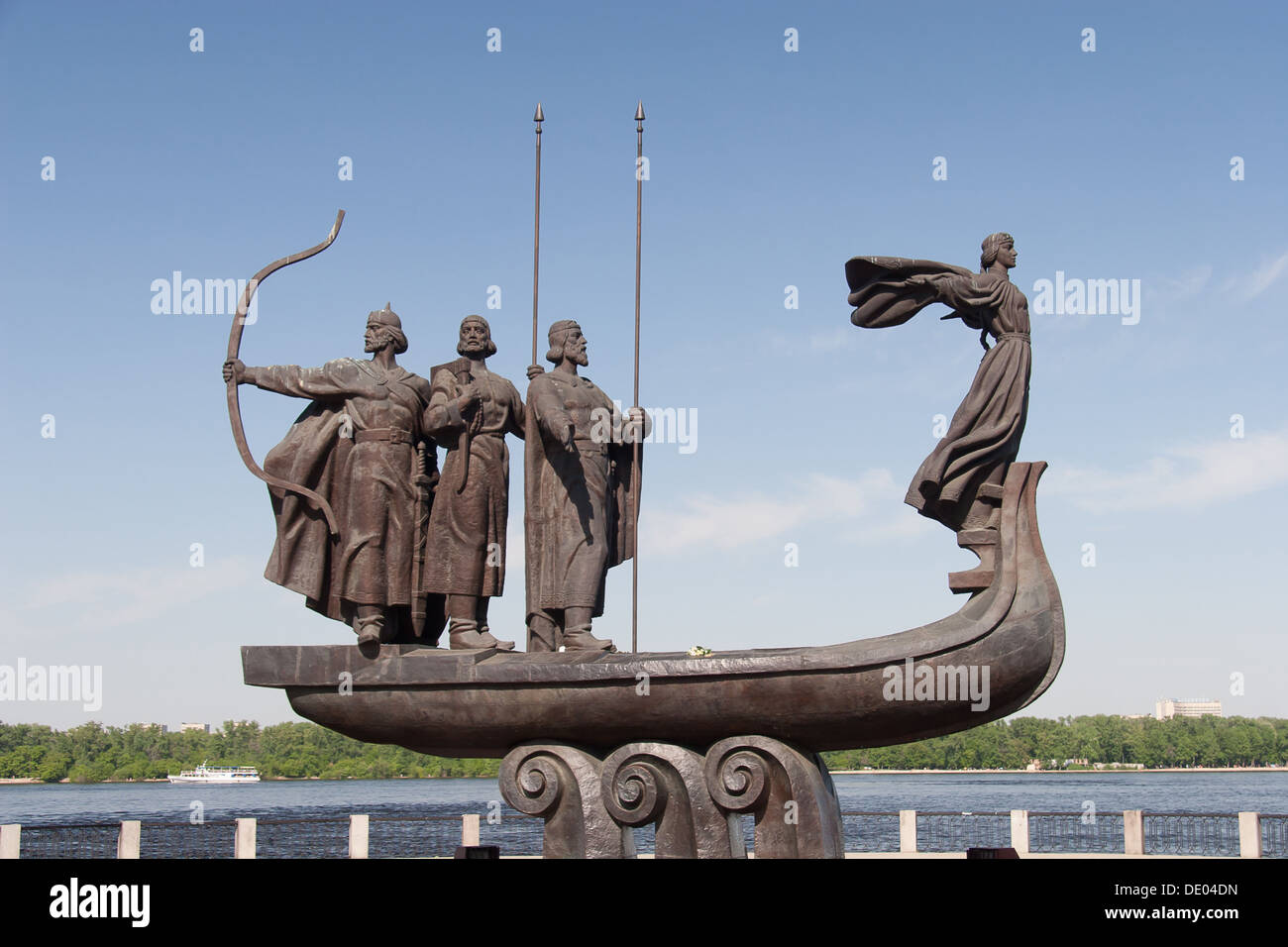 Monument to founders of Kiev Stock Photo - Alamy