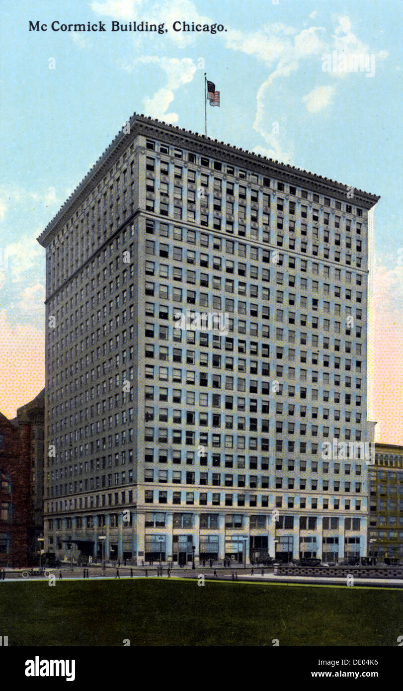 McCormick Building, Chicago, Illinois, USA, 1911. Artist: Unknown Stock ...