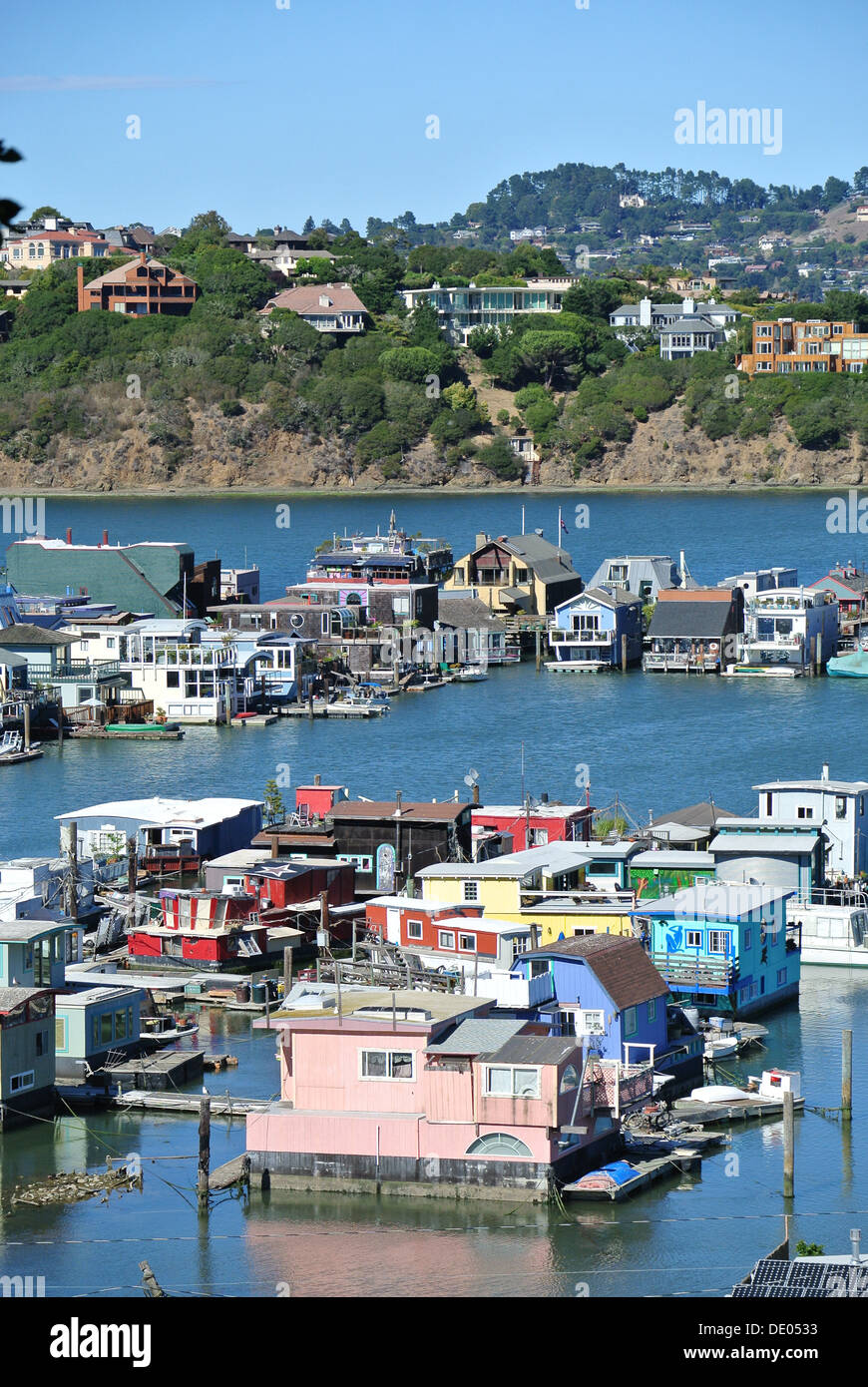 Sausalito houseboats waldo point sausalito hi-res stock photography and ...