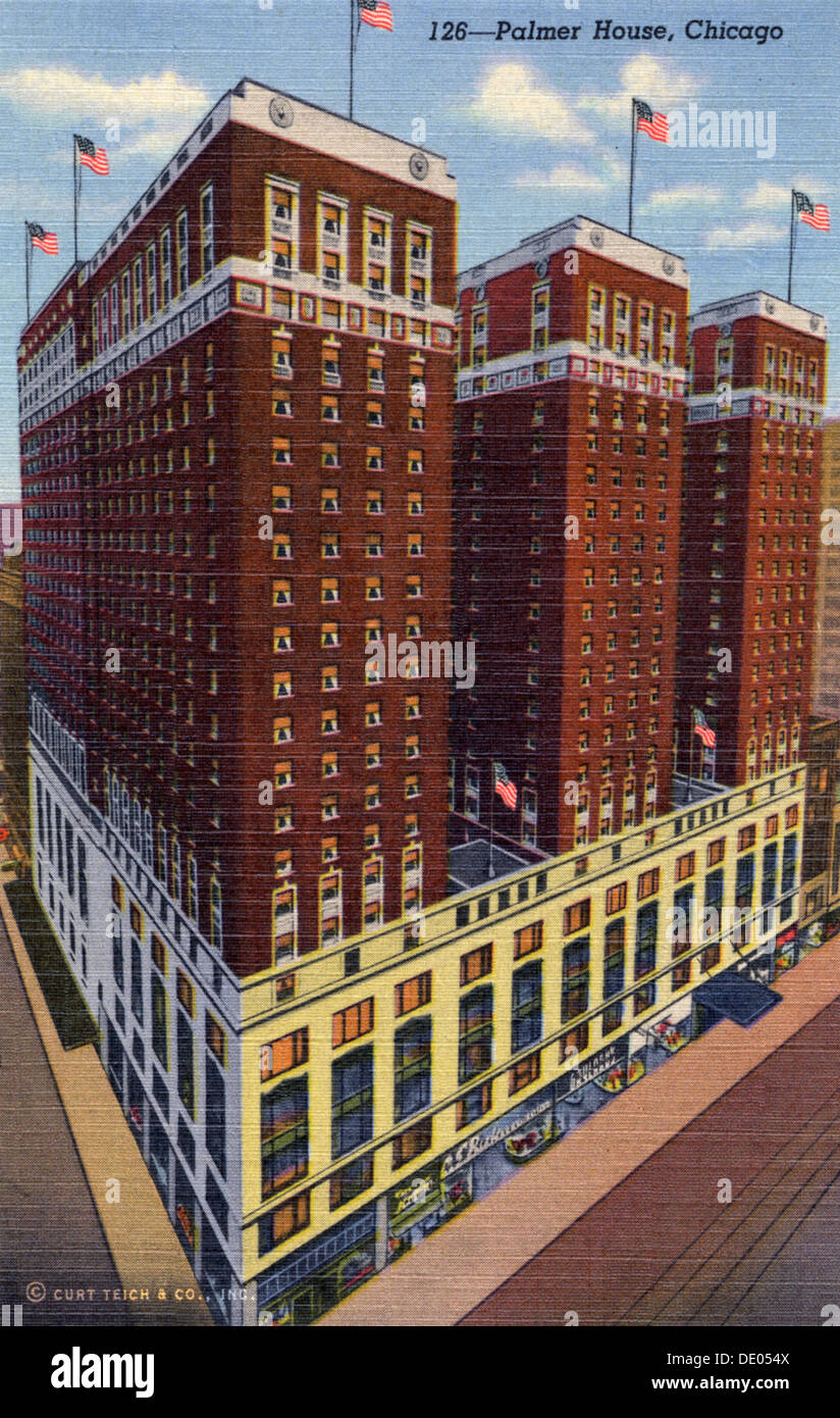 Palmer House hotel, Chicago, Illinois, USA, 1941. Artist: Unknown Stock ...