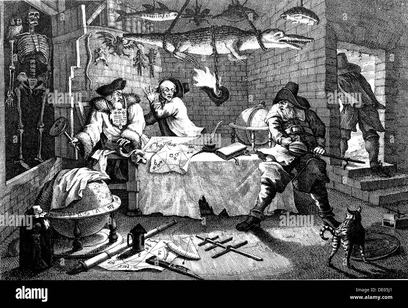 Illustration from the poem Hudibras, by Samuel Butler, 1726. Artist ...