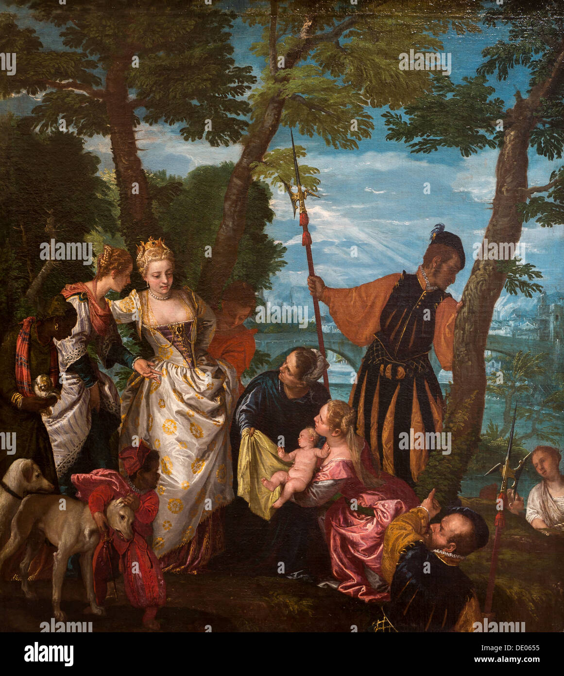 16th century - Moses saved from the Waters, 1570 - Veronese Philippe ...