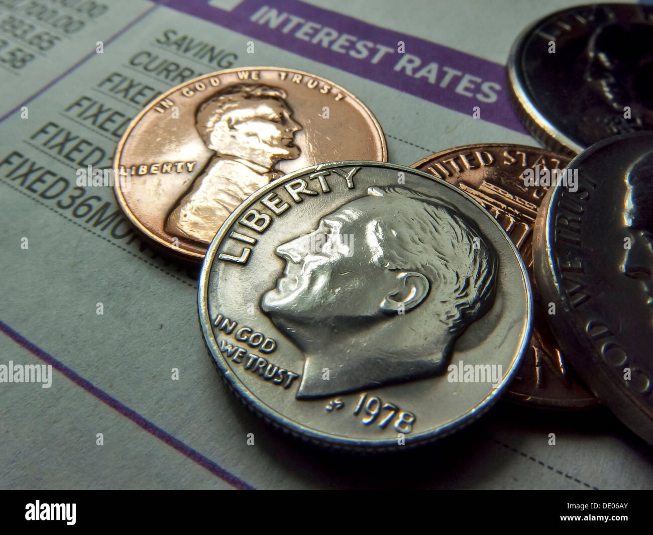 US Dollar Coins collection Stock Photo - Alamy