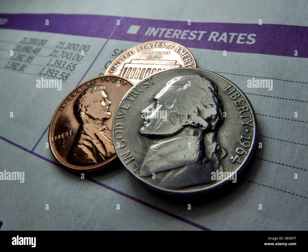 US Dollar Coins collection Stock Photo - Alamy