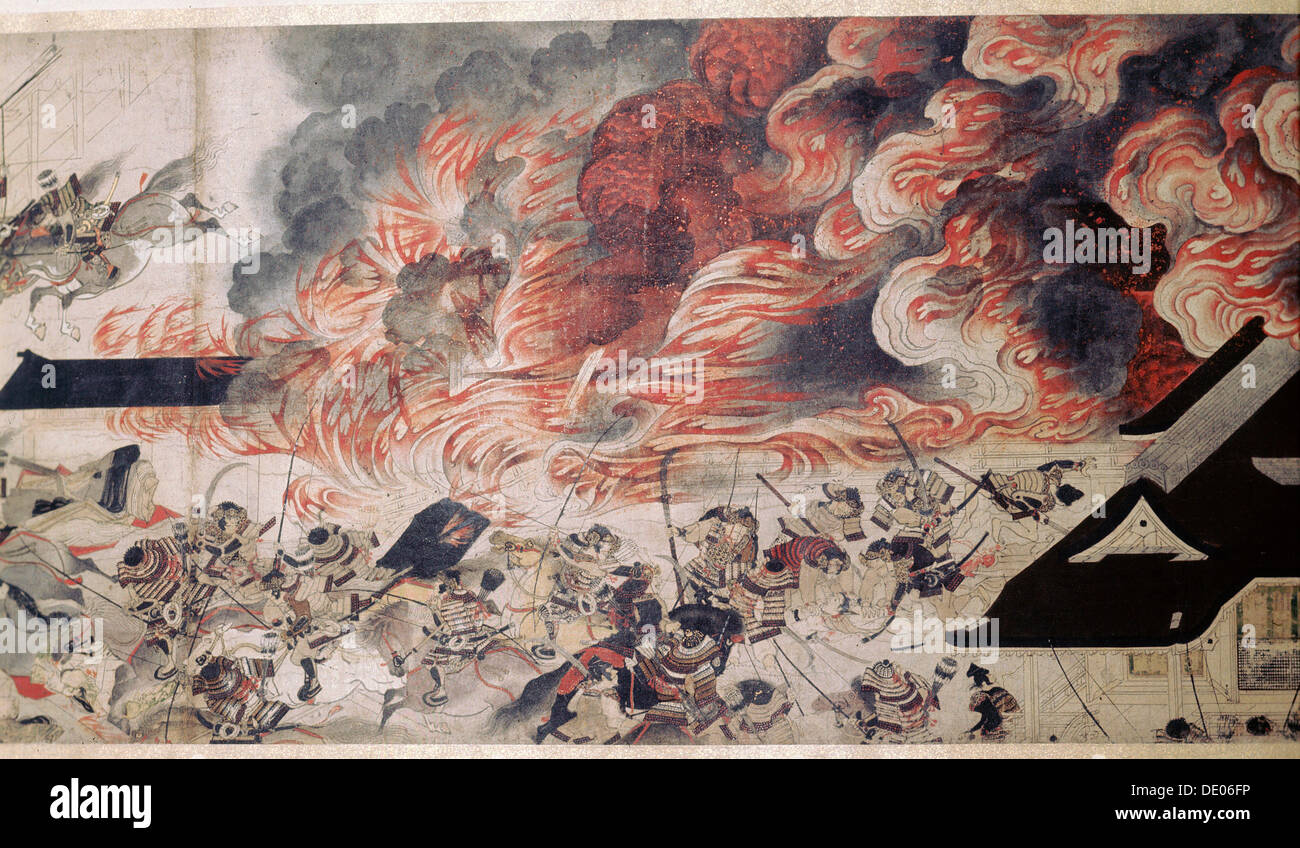 Detail from the heiji scroll hi-res stock photography and images - Alamy