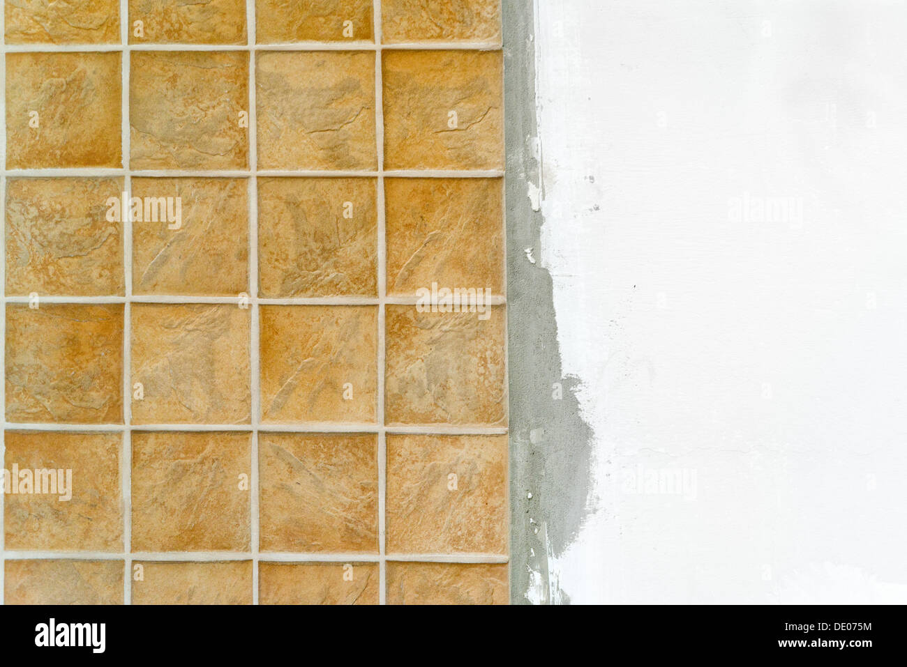 Ceramic tile texture beige mosaic hi-res stock photography and images ...
