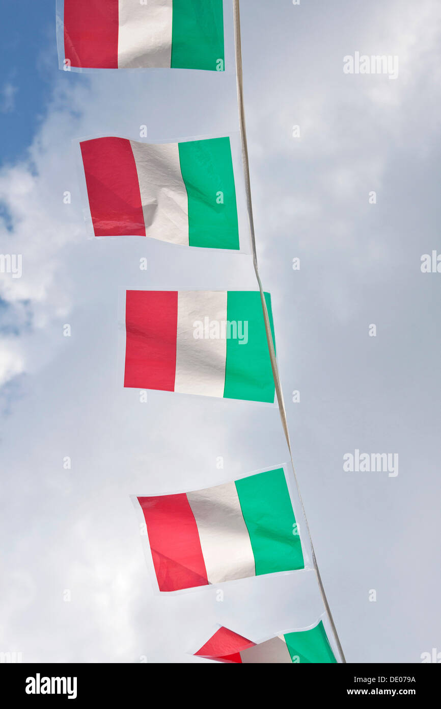 National flags hung up hi-res stock photography and images - Alamy