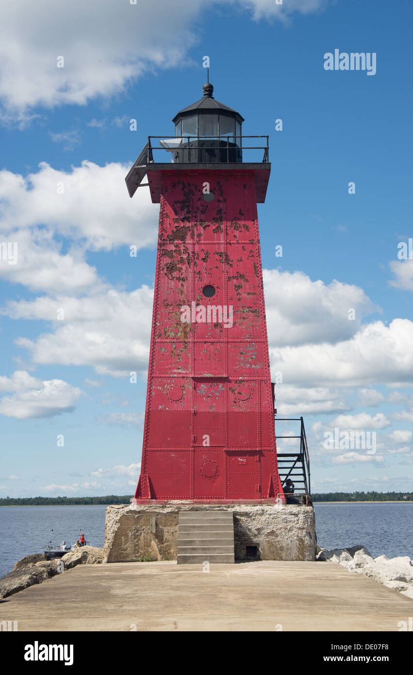 Manistique lighthouse hi-res stock photography and images - Alamy
