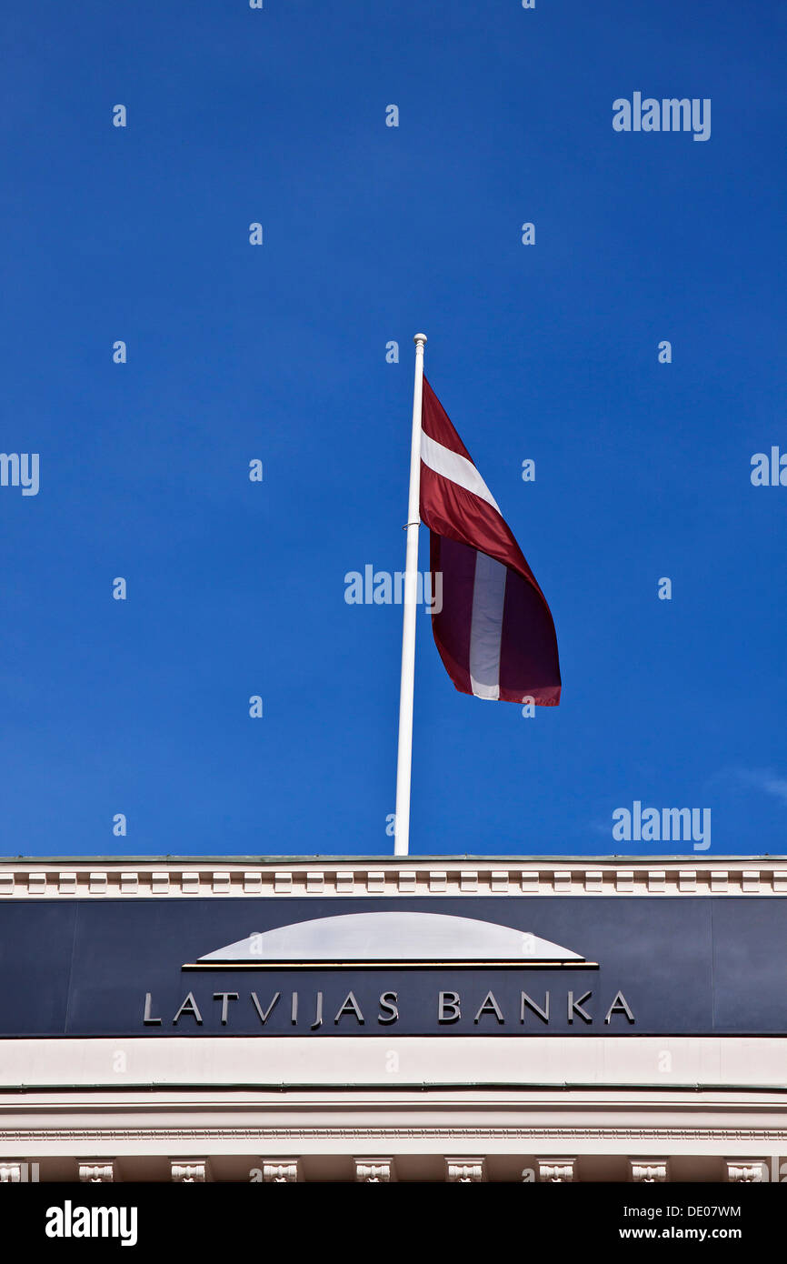 Flag national bank latvia hi-res stock photography and images - Alamy