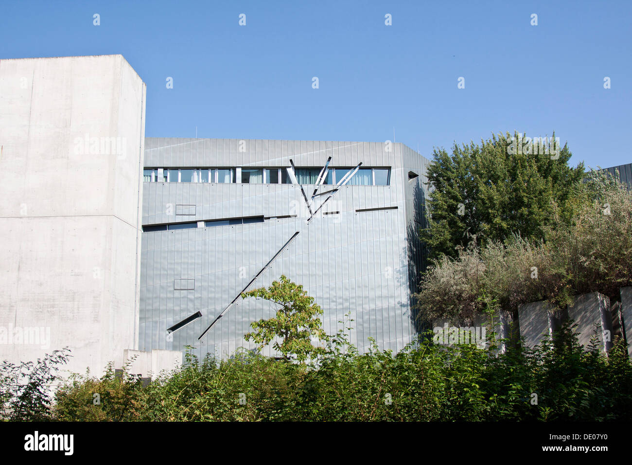 Modern architecture, Jewish Museum, Berlin Stock Photo - Alamy