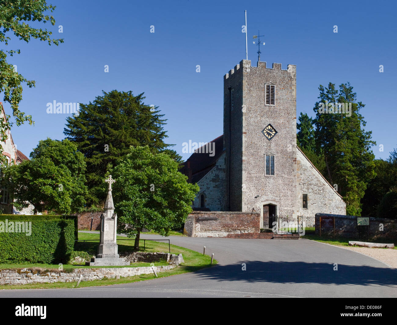 Buriton church hi-res stock photography and images - Alamy
