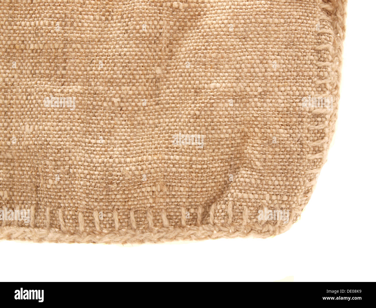 Sacking on a white background Stock Photo - Alamy