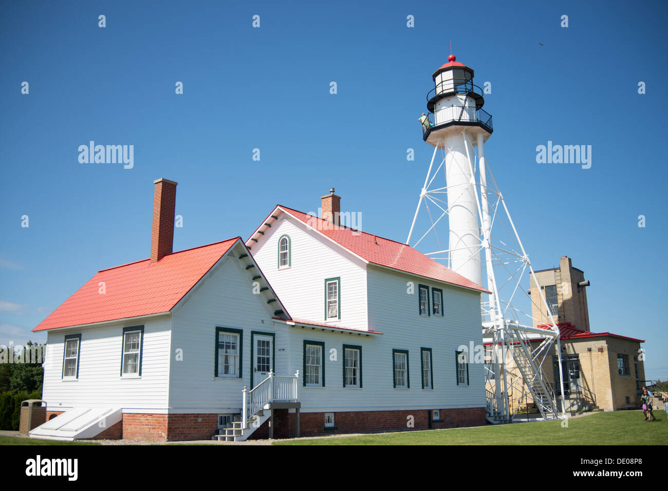 Whitefish Point Light Station, Whitefish Point, Michigan Stock Photo ...