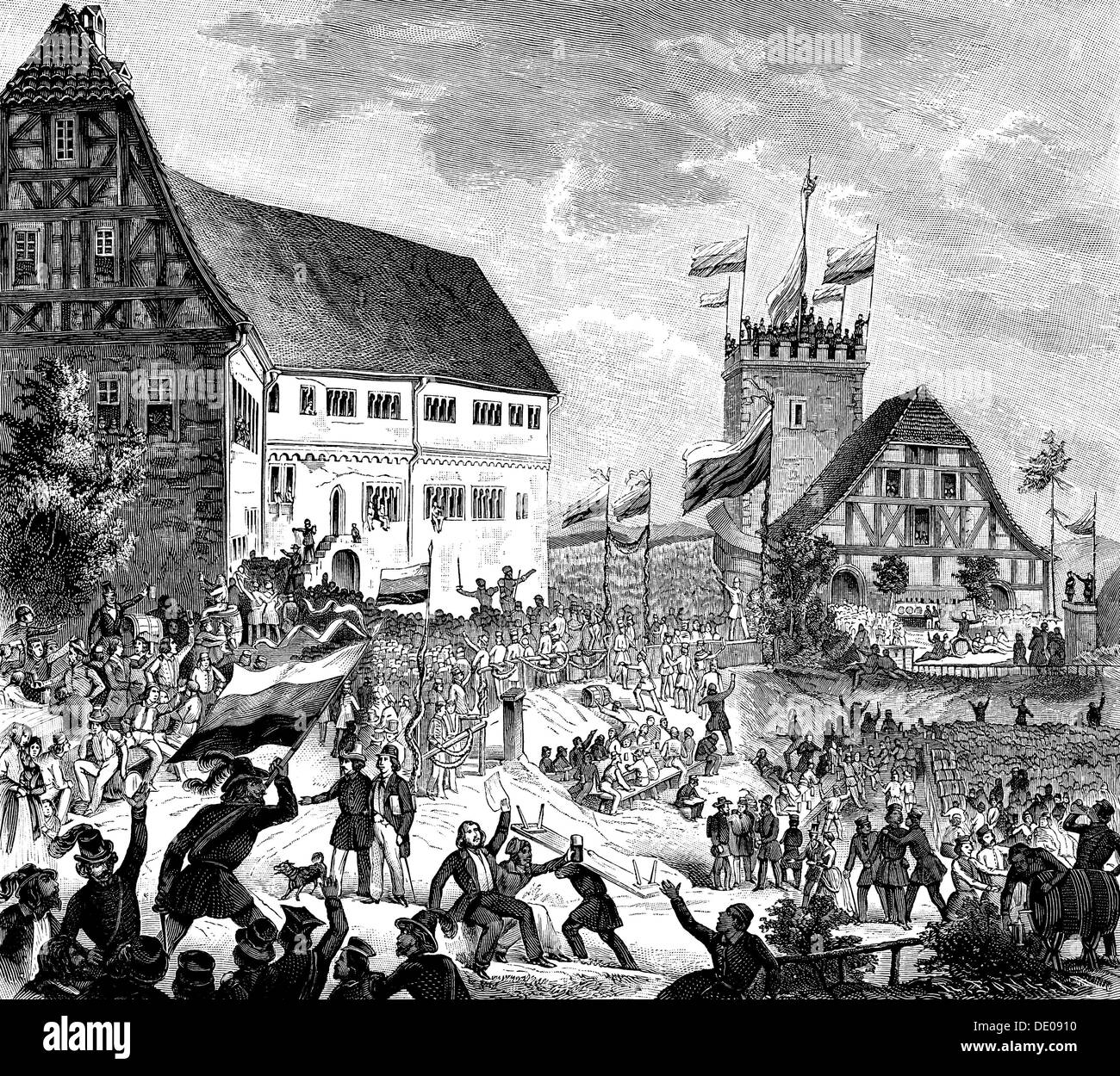 1848 revolution flags Black and White Stock Photos & Images - Alamy
