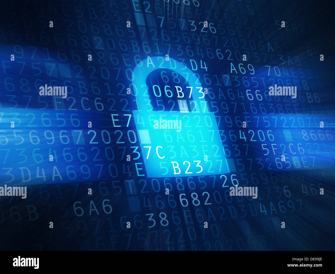 Computer security code abstract image. Password protection conceptual ...