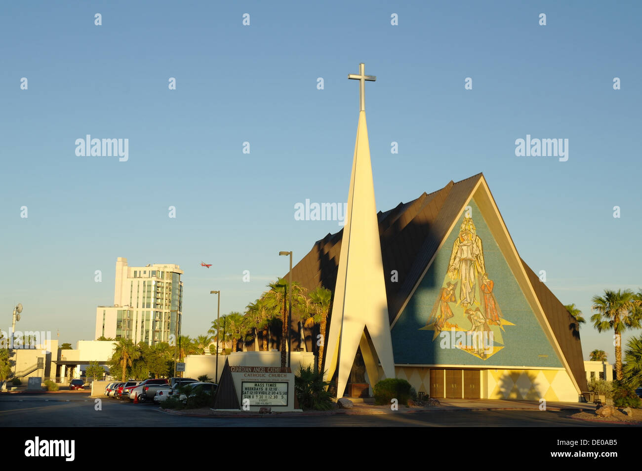 Blue sky afternoon sunlight view Guardian Angel Cathedral, Cathedral ...