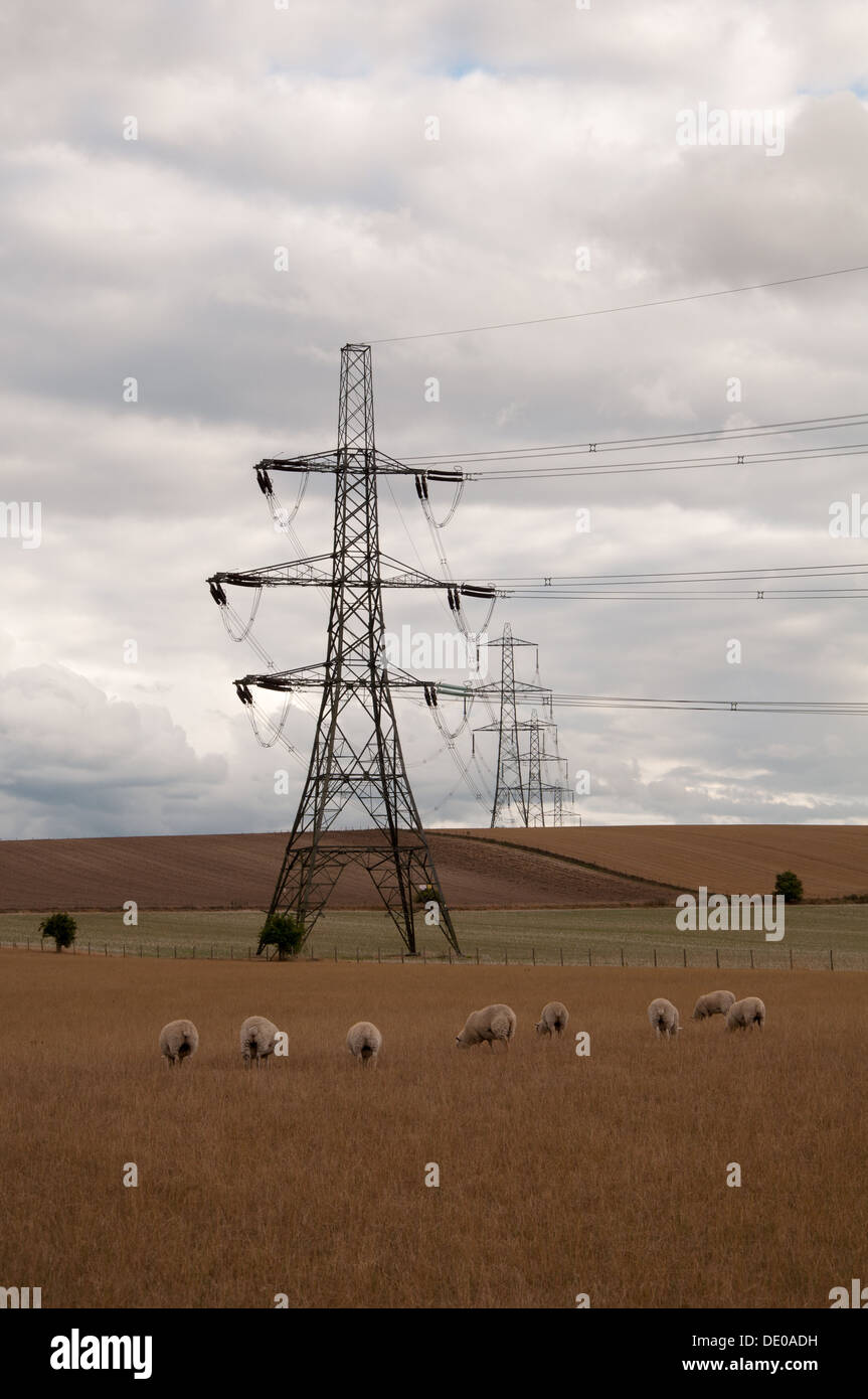 Pylons countryside hi-res stock photography and images - Alamy