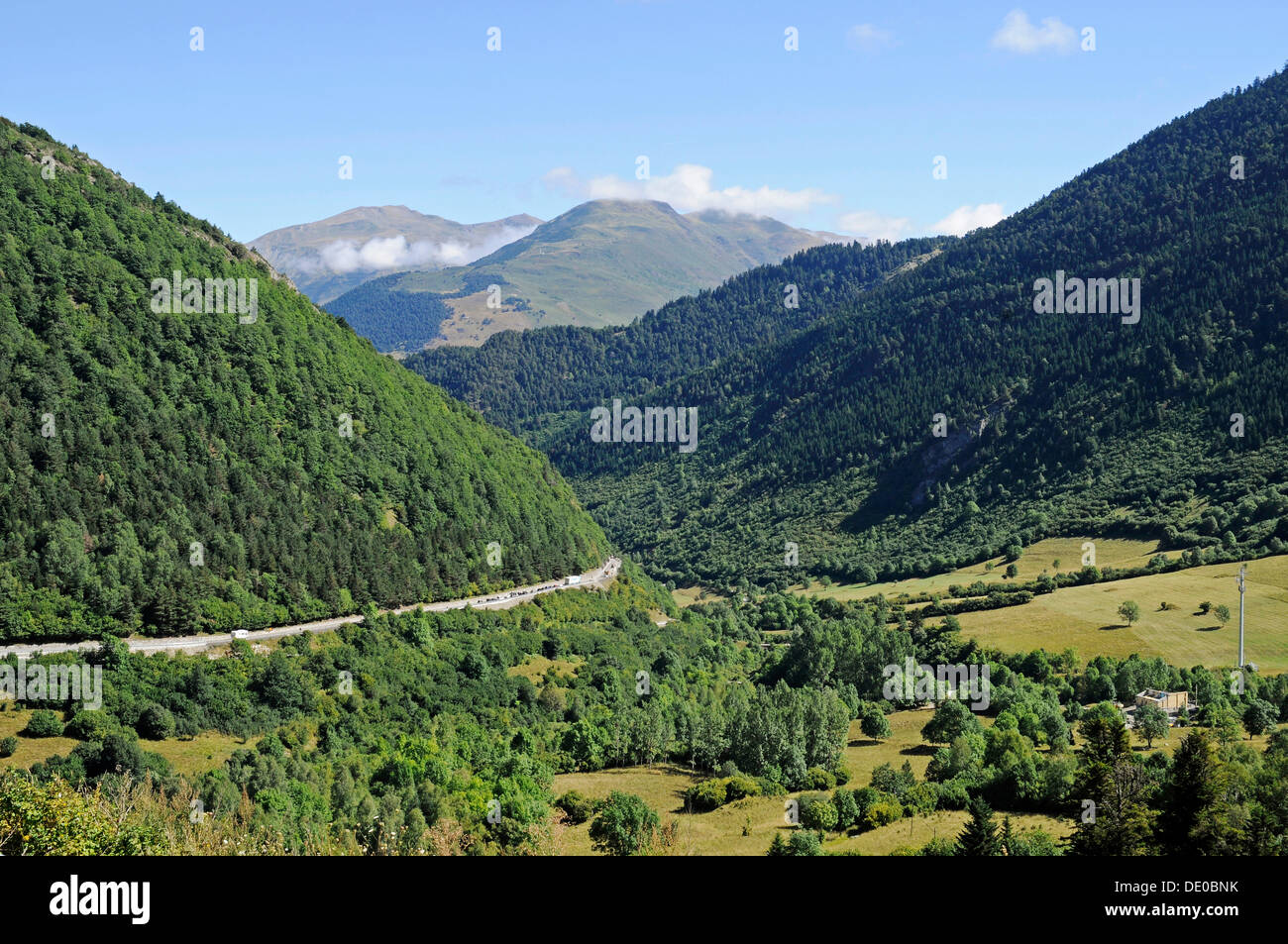Landscape near the tunnel of Vielha, road N 230, Vielha e Mijaran ...