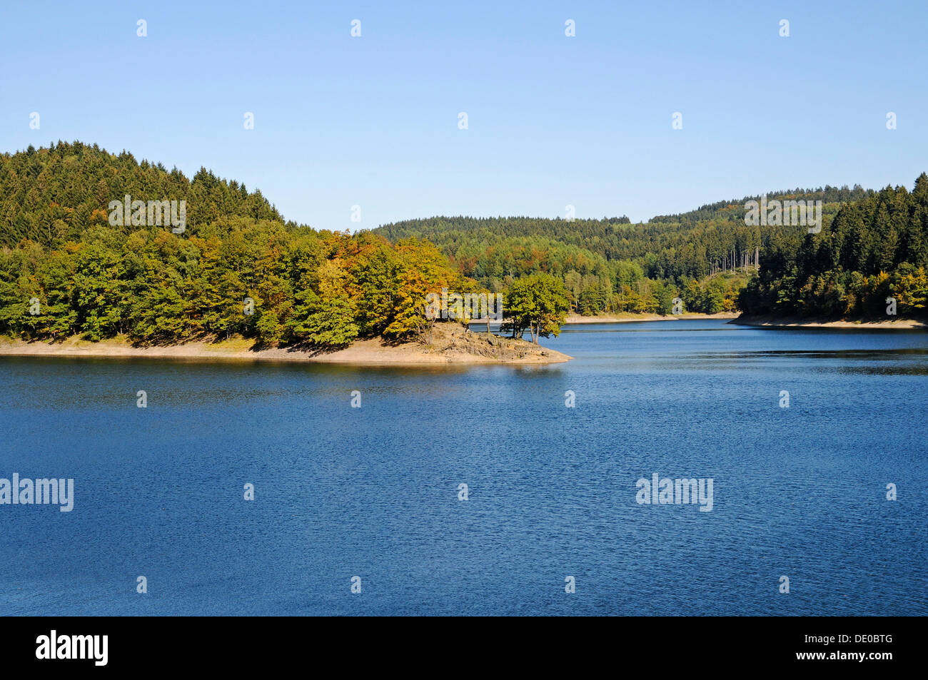 Agger Valley Dam and Reservoir, Bergneustadt, Bergisches Land, North ...