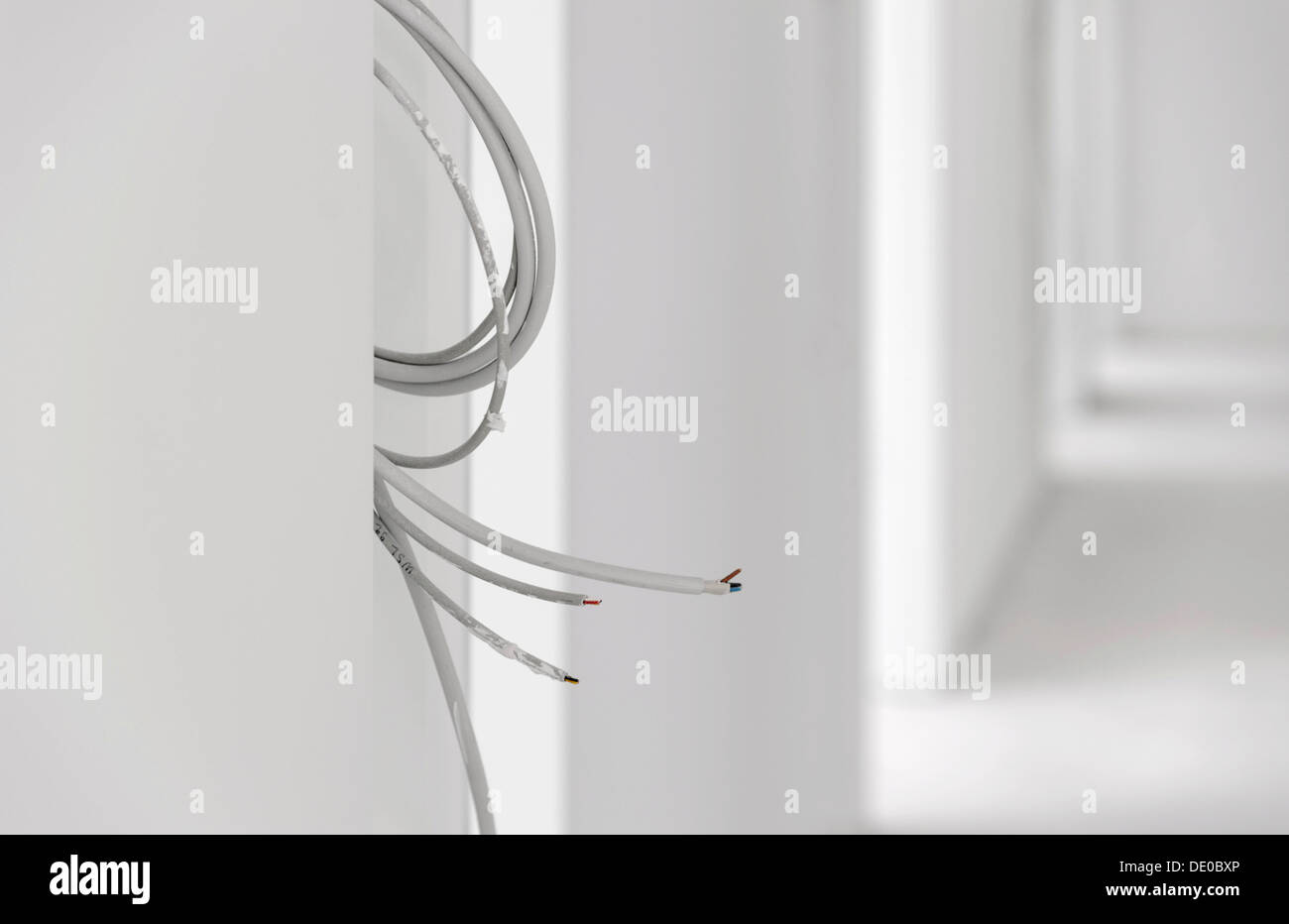 Electrical cables wires hanging out hi-res stock photography and images ...