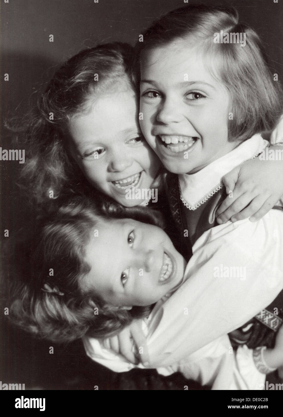 Princesses Desiree, Birgitta and Margaretha of Sweden, Haga Castle ...