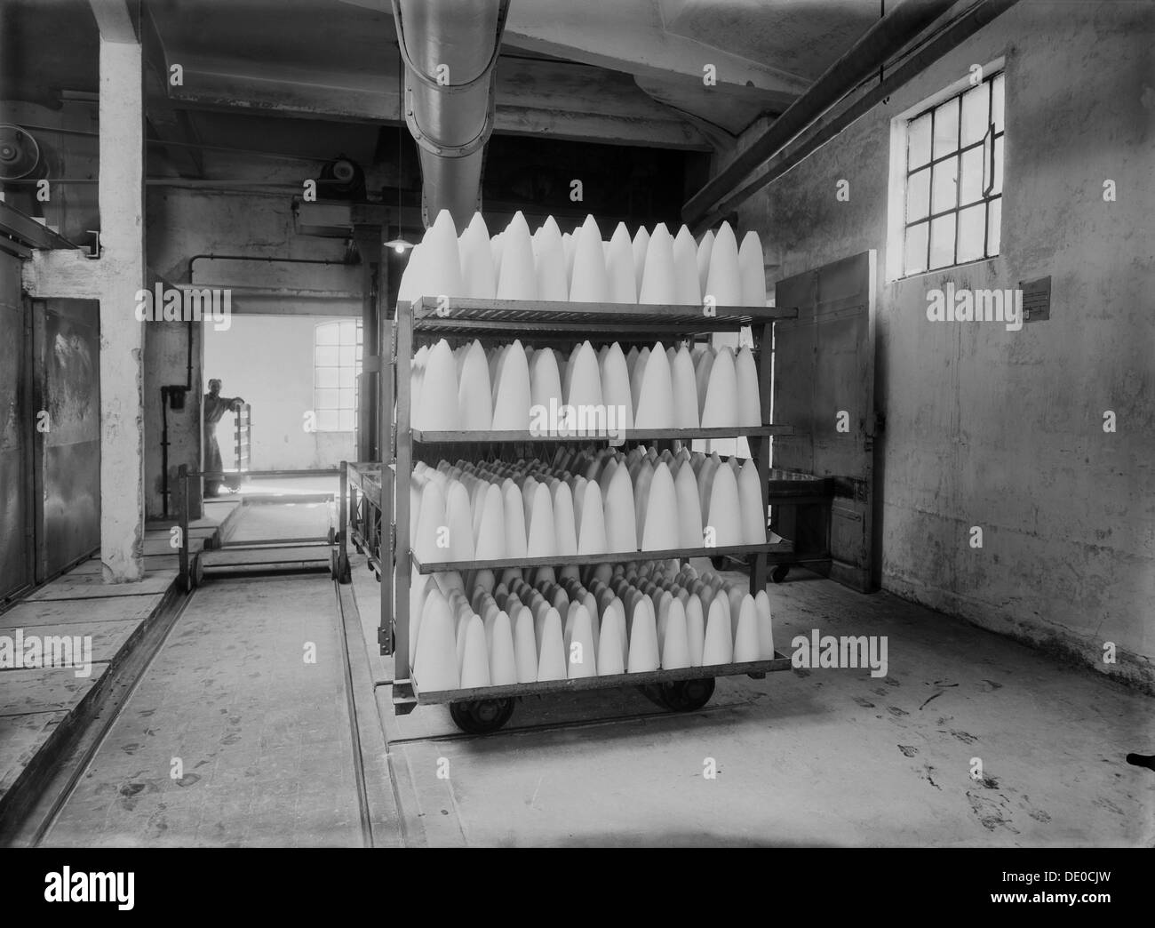 Sugar loaves at a factory, Landskrona, Sweden, after 1907. Artist ...