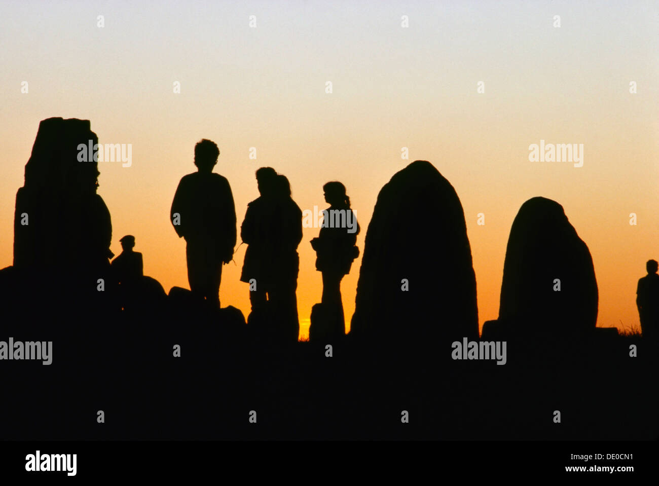 People by Ale's Stones, Kåseberga, Scania, Sweden. Artist: Stefan ...