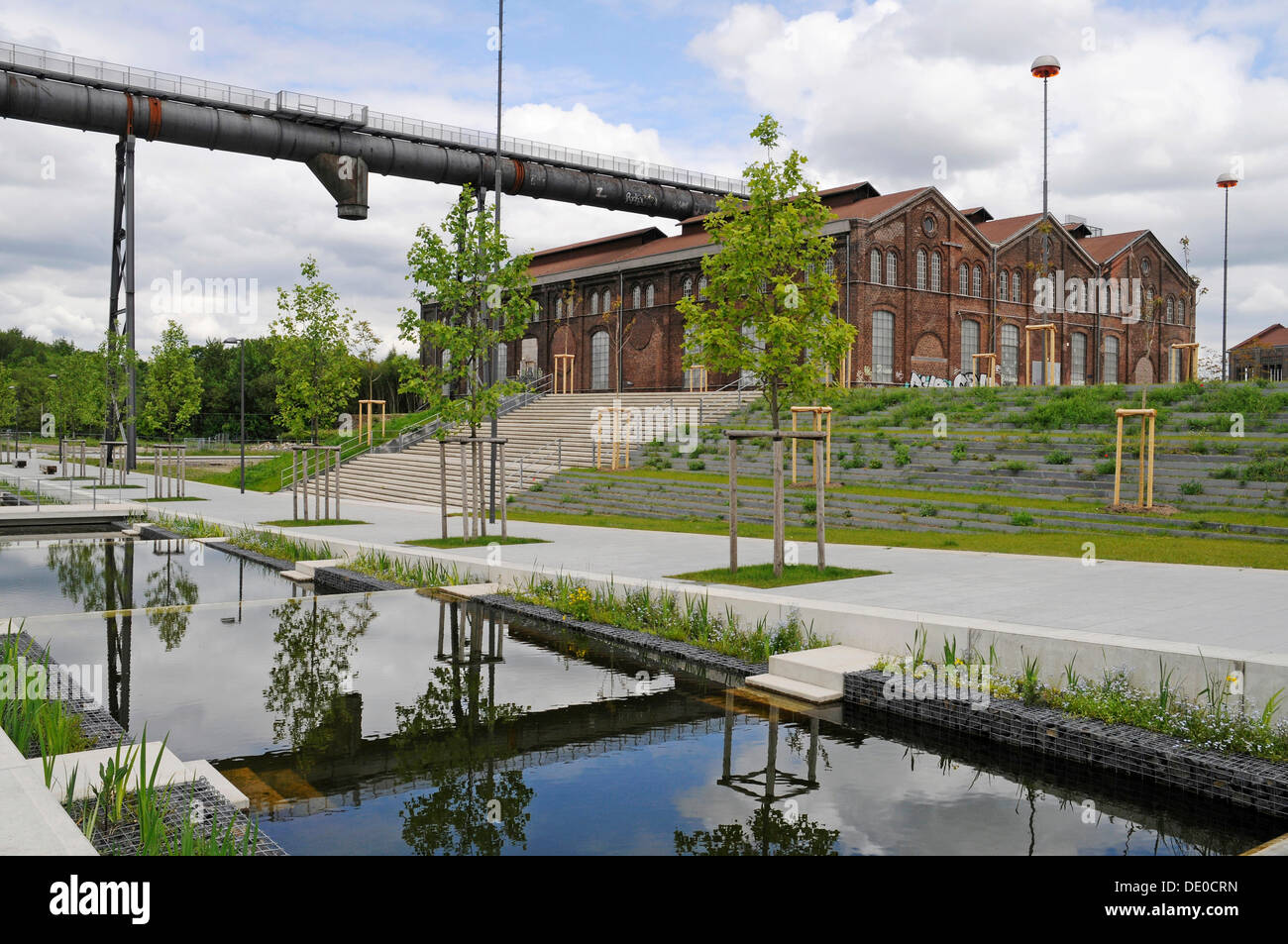 Machine hall, former smelting plant, steel works, industrial site ...