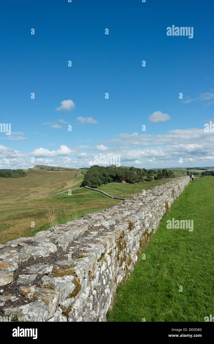 Hadrian's Wall at Housesteads Roman Fort Stock Photo - Alamy