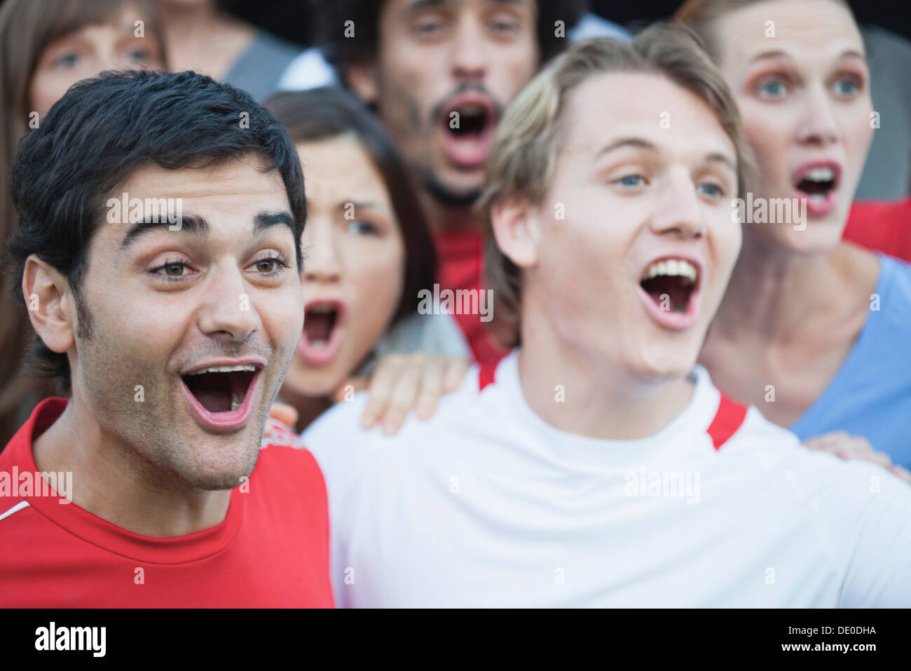 Spectators at sports match Stock Photo - Alamy