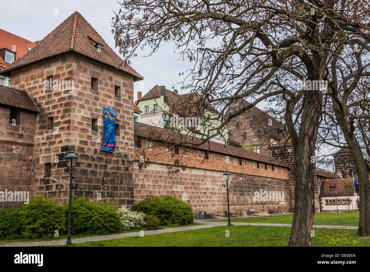 City wall, Nuremberg, Middle Franconia, Bavaria Stock Photo - Alamy