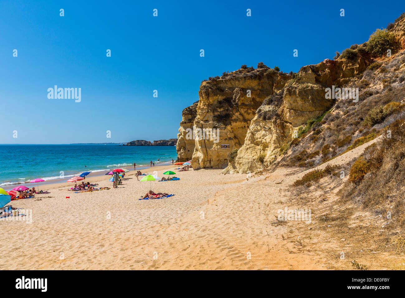 Beach Praia da Rocha, Portimão, Algarve, Atlantic, Portugal, Europe ...