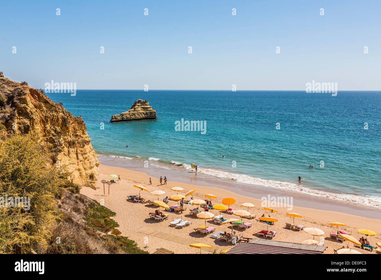 Beach Praia da Rocha, Portimão, Algarve, Atlantic, Portugal, Europe ...