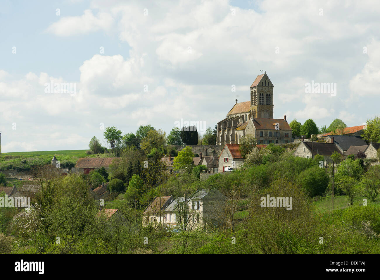 Church on hillside Stock Photo - Alamy