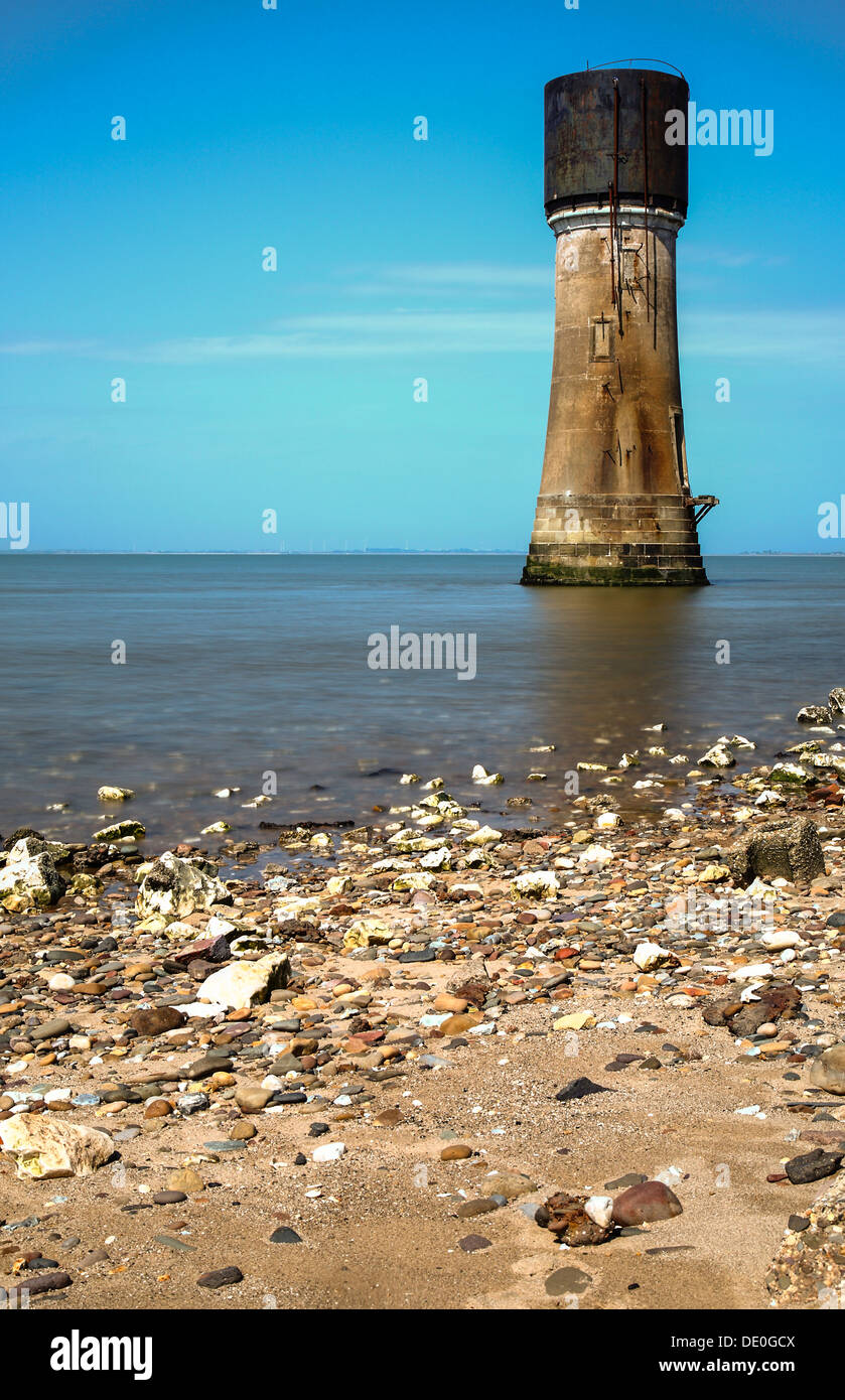 View of Spurn Point Old Lighthouse, Yorkshire Stock Photo - Alamy