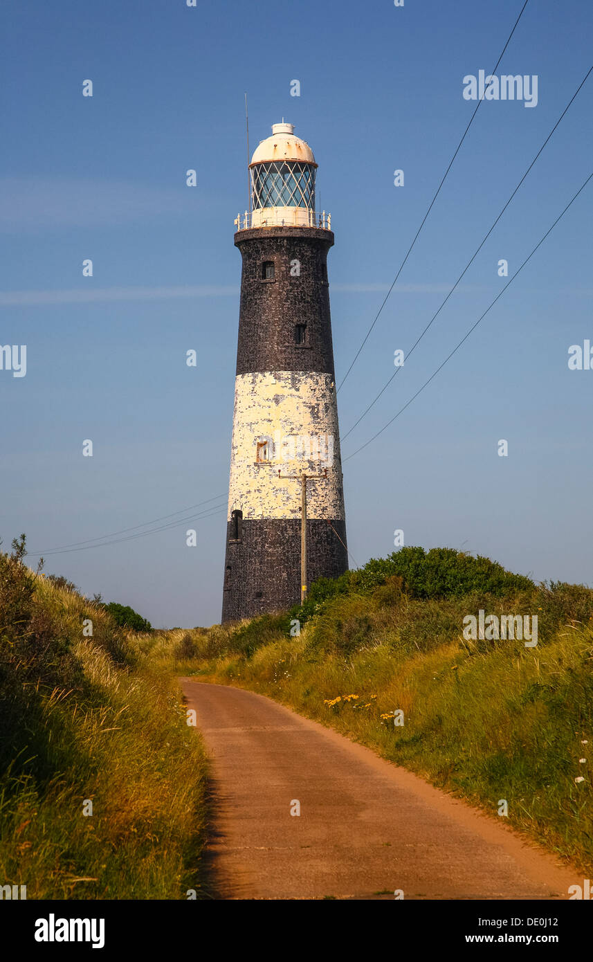View of Spurn Point Lighthouse Stock Photo - Alamy