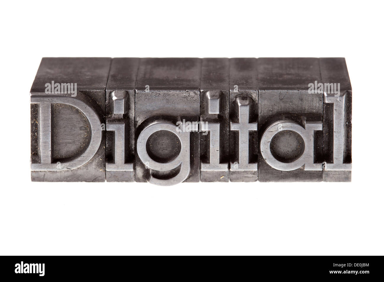 Old lead letters lettering Cut Out Stock Images & Pictures - Alamy