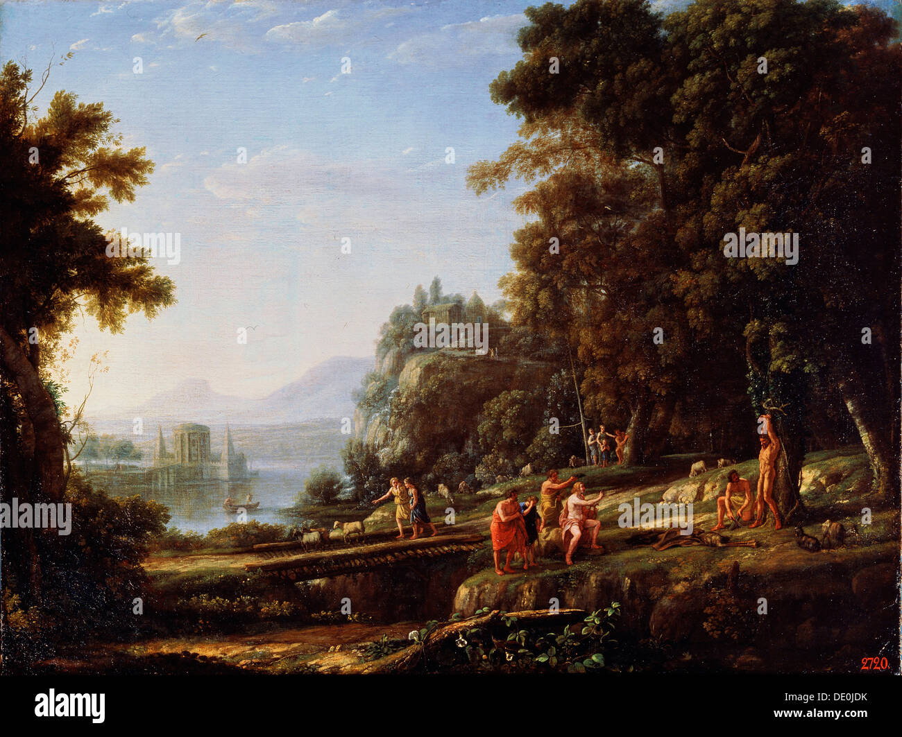 'Landscape with Apollo and Marsyas', 1639-1640. Artist: Claude Lorrain ...
