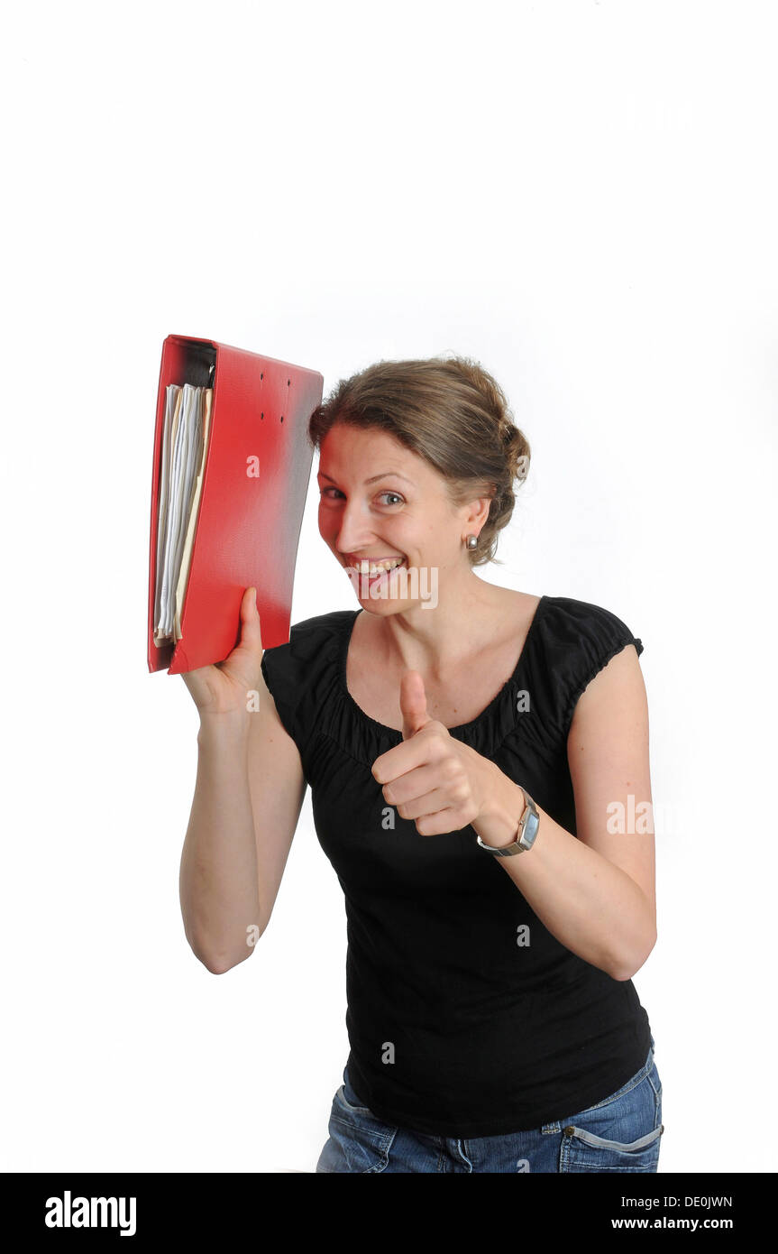 Red folder hi-res stock photography and images - Alamy