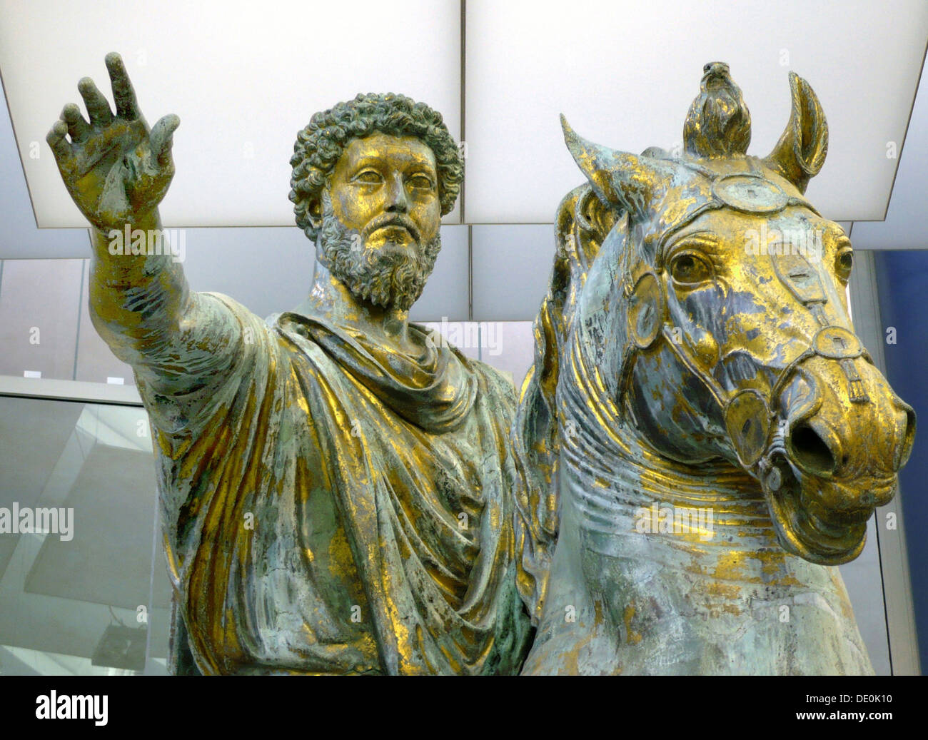 Equestrian statue of Marcus Aurelius, 161-180. Artist: Art of Ancient ...