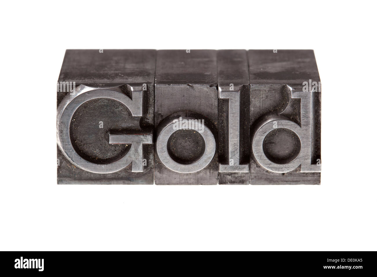 Metallic gold letters hi-res stock photography and images - Alamy