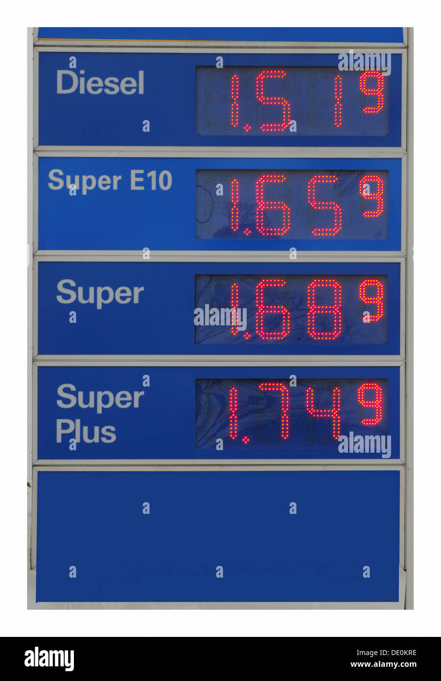Petrol Prices Sign High Resolution Stock Photography and Images - Alamy
